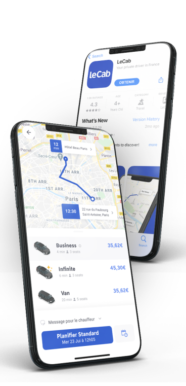 LeCab - Le VTC 100% français - Déplacez-vous en toute sérénité